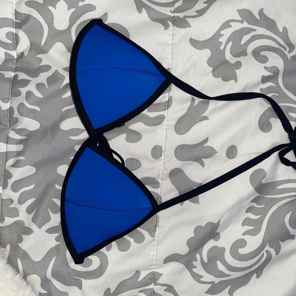 Royal Blue Triangl Kini Top Only - Gem